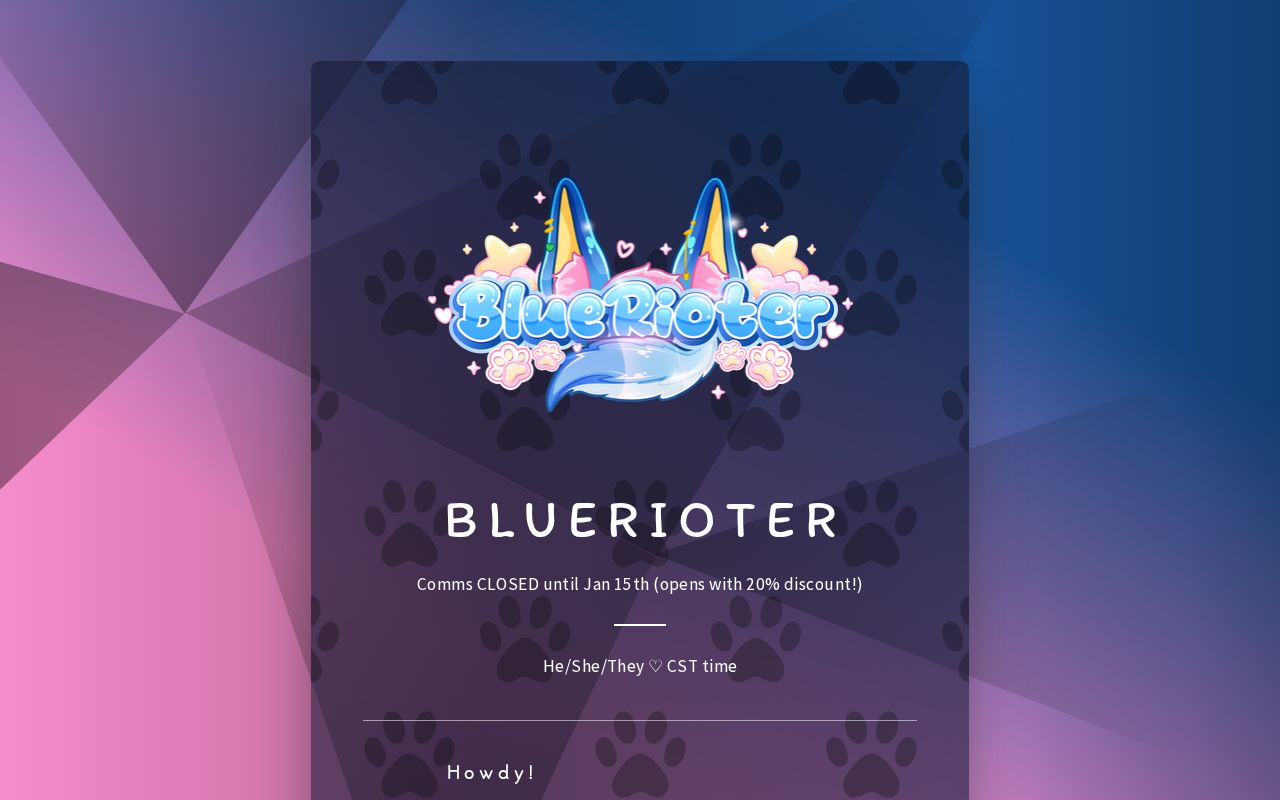 BlueRioter Carrd
